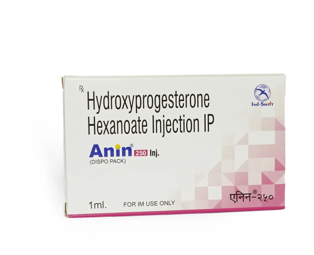Anin®-250 Inj – Hydroxyprogesterone Hexanoate 250 mg Injection