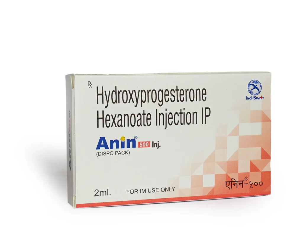 Anin®-500 Inj – Hydroxyprogesterone Hexanoate 500 mg Injection