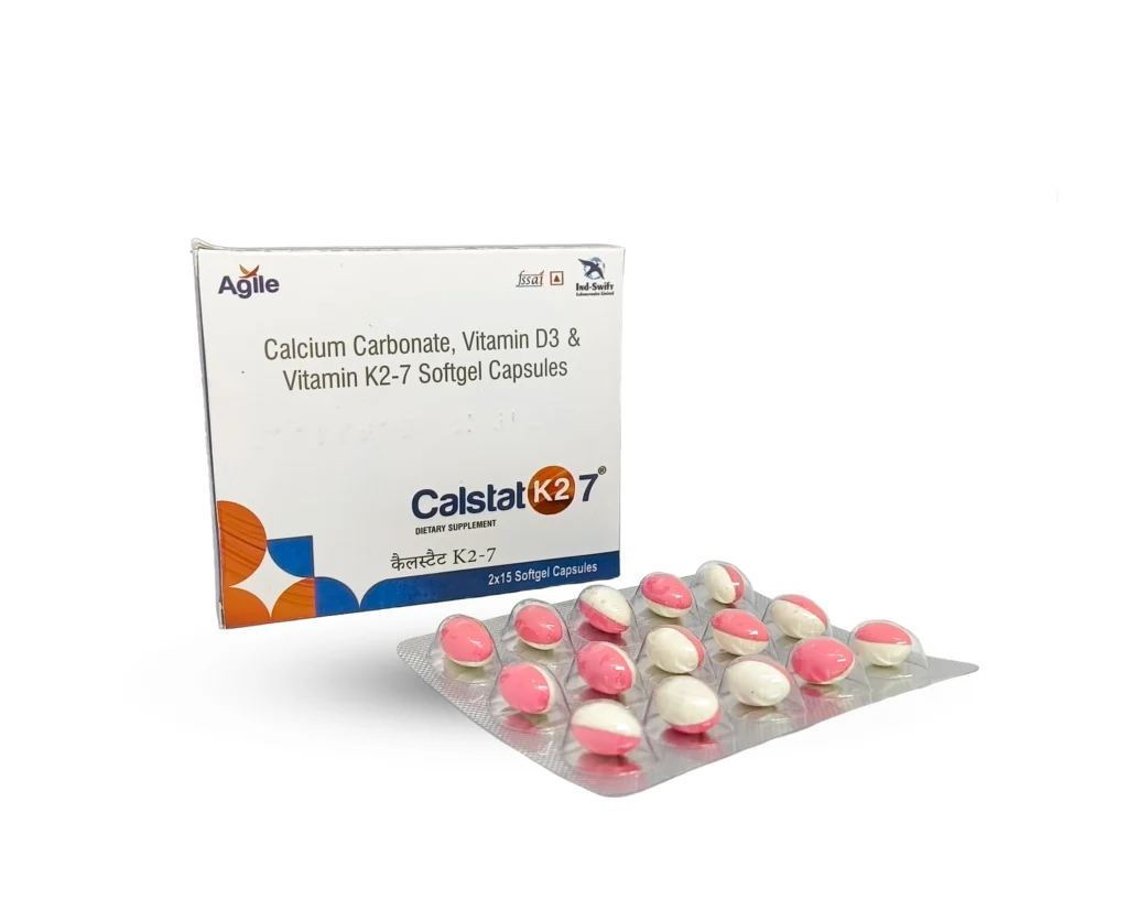 Calstat K2-7 Capsule | Calcium, Calcitriol & Vitamin K2-7 for Bone Health